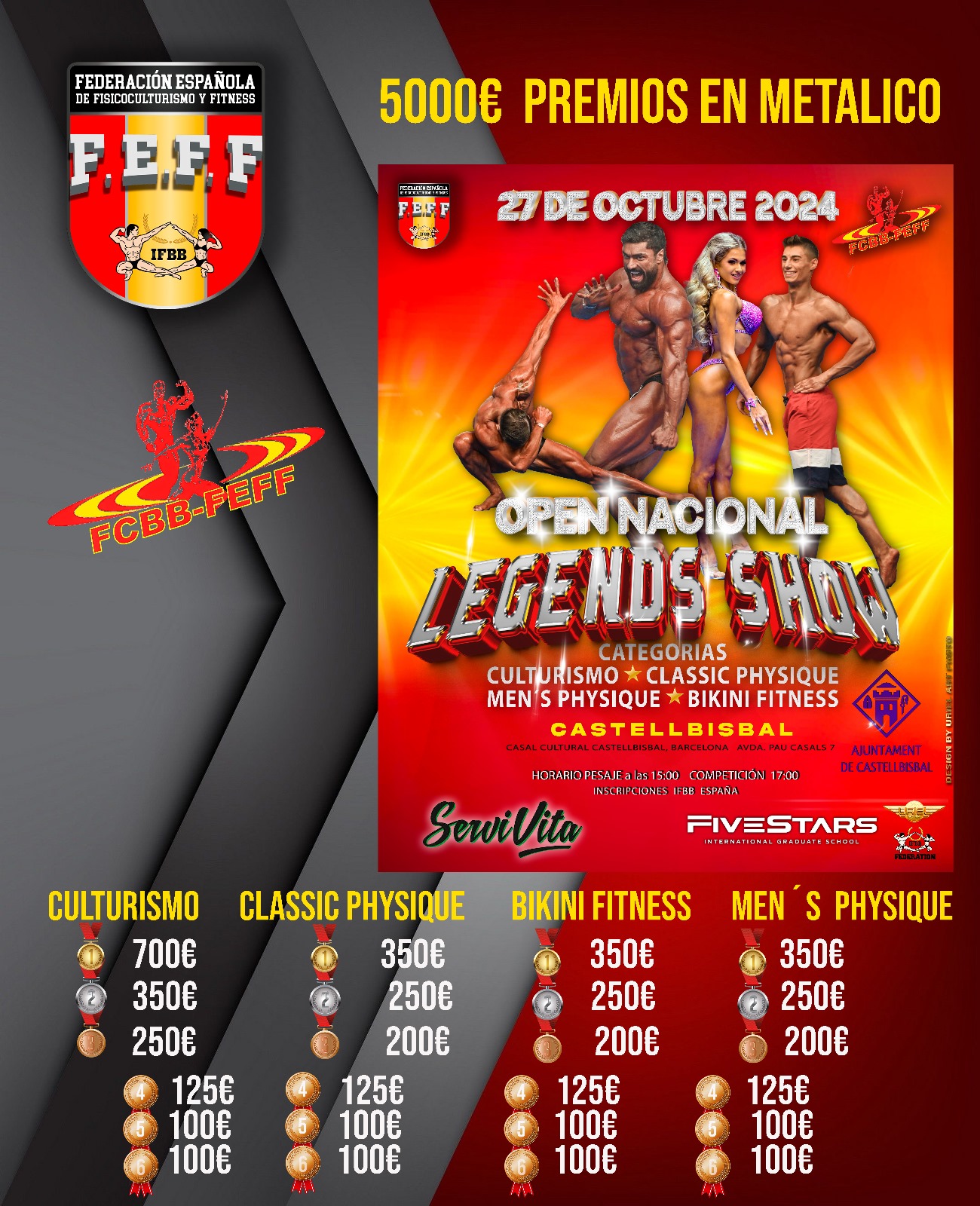 PREMIOS OPEN LEGENDS SHOW - IFBB CATALUNYA